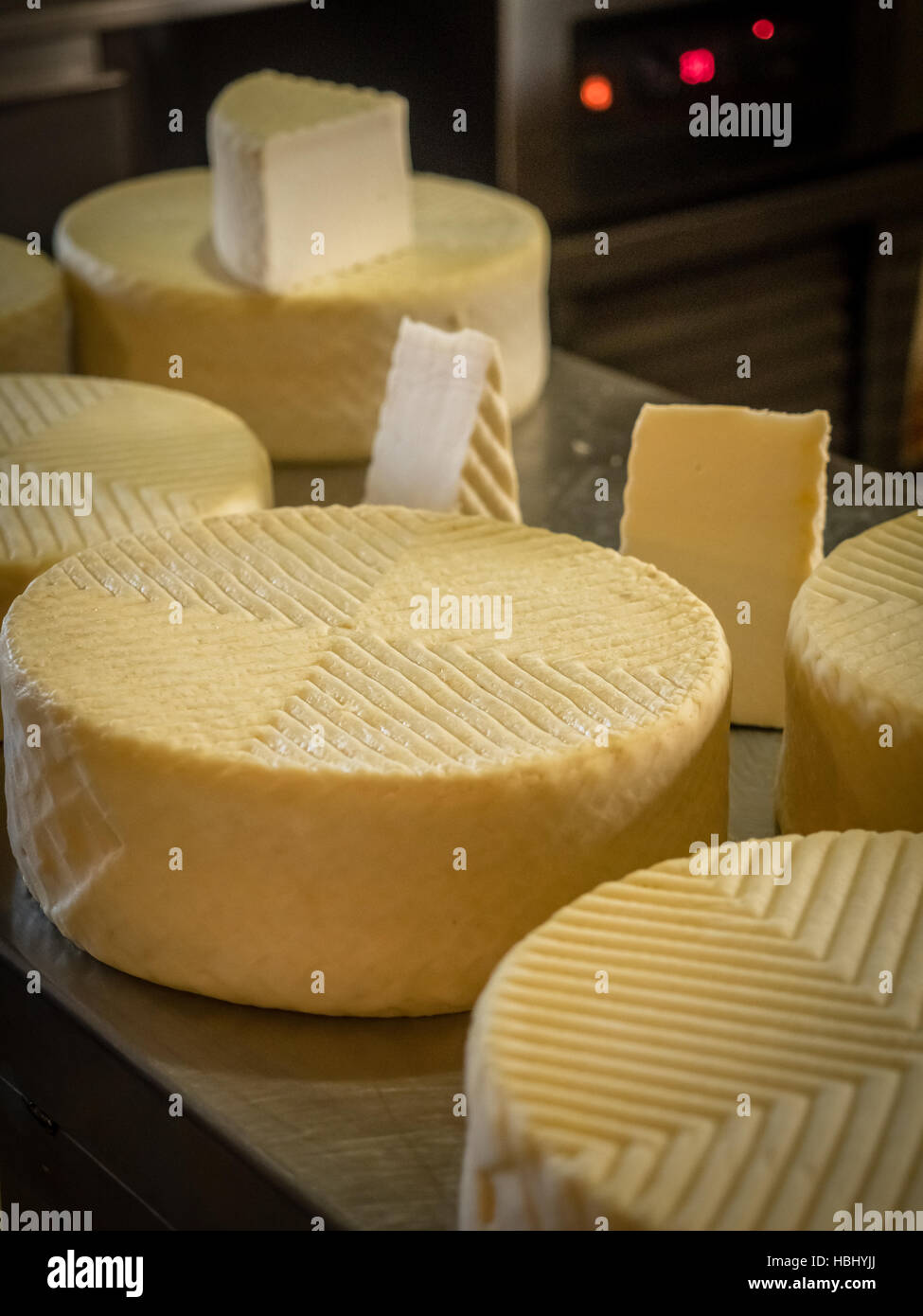 Large chunks of goat cheese Stock Photo - Alamy