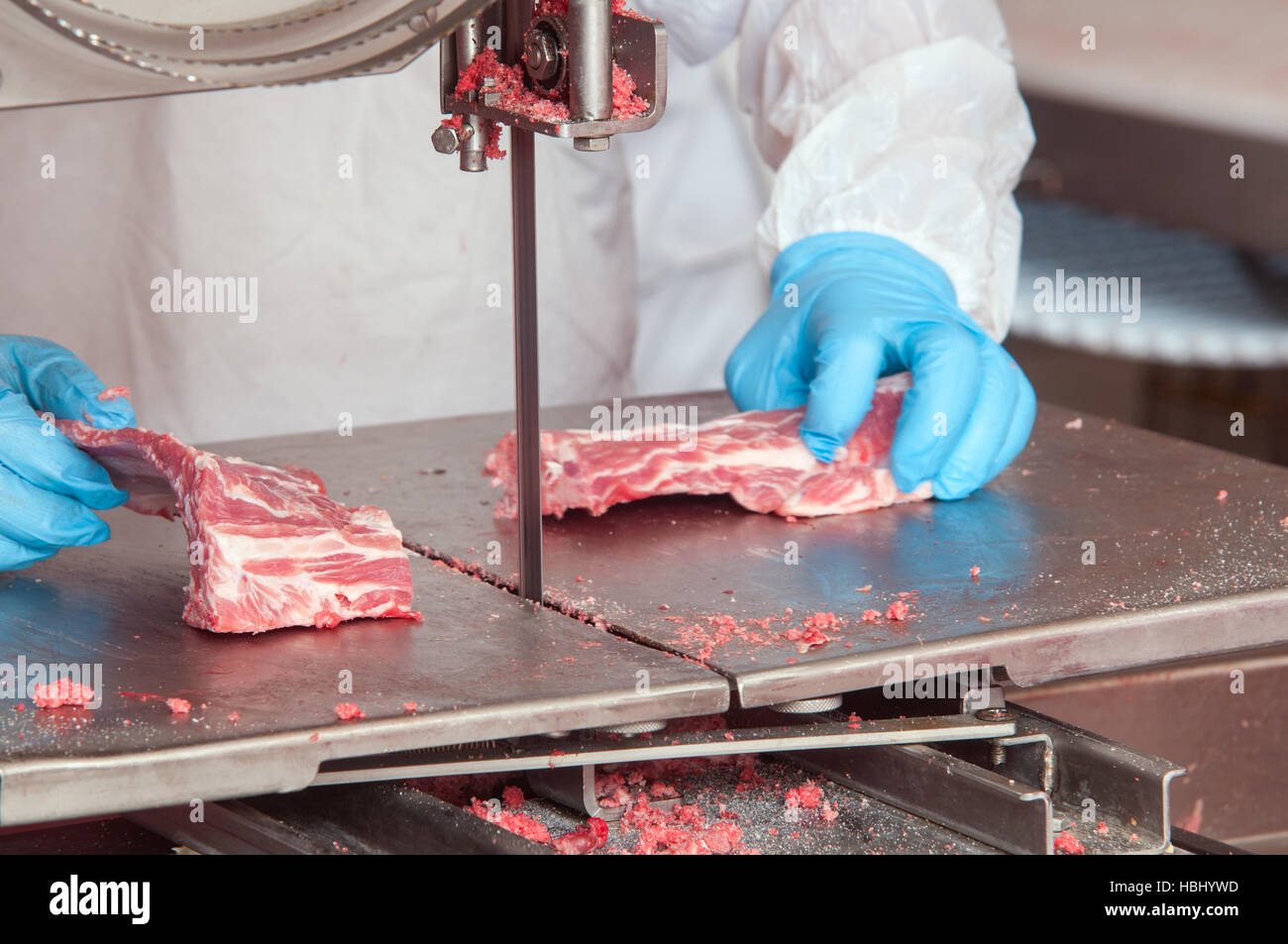 pork processing meat food industry Stock Photo - Alamy