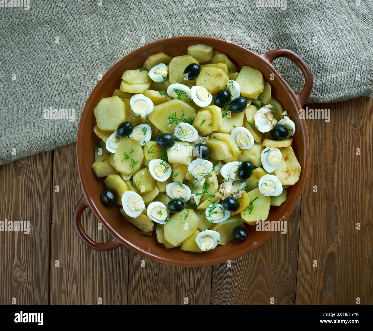Portuguese Cod Fish Casserole Stock Photo - Alamy
