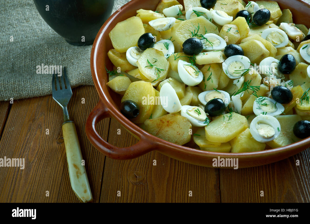 Portuguese Cod Fish Casserole Stock Photo - Alamy