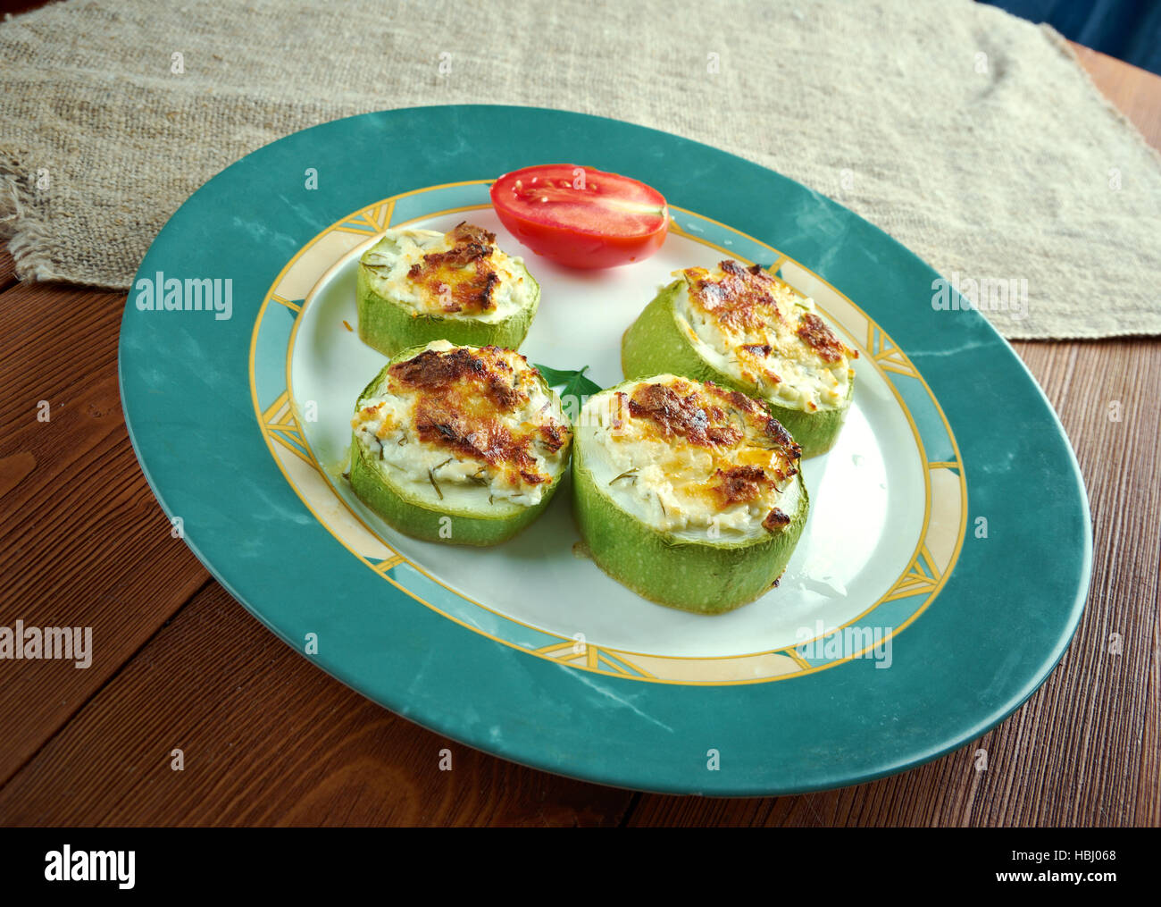 Turkish zucchini stuffed Stock Photo - Alamy