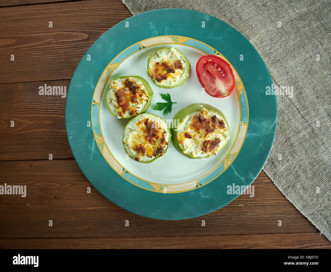 Turkish zucchini stuffed Stock Photo - Alamy