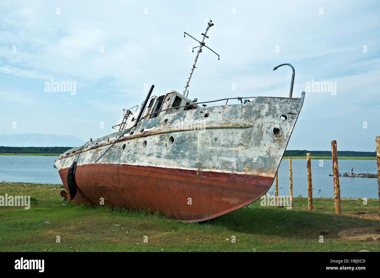 Old rusty ship Stock Photo - Alamy