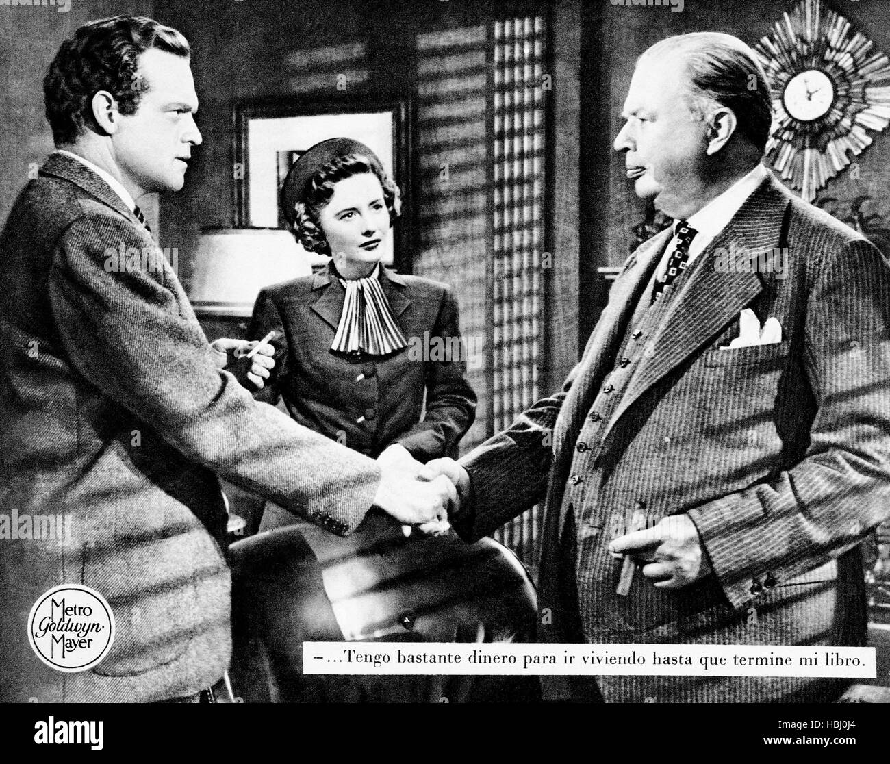 B.F.'S DAUGHTER, from left: Van Heflin, Barbara Stanwyck, Charles ...