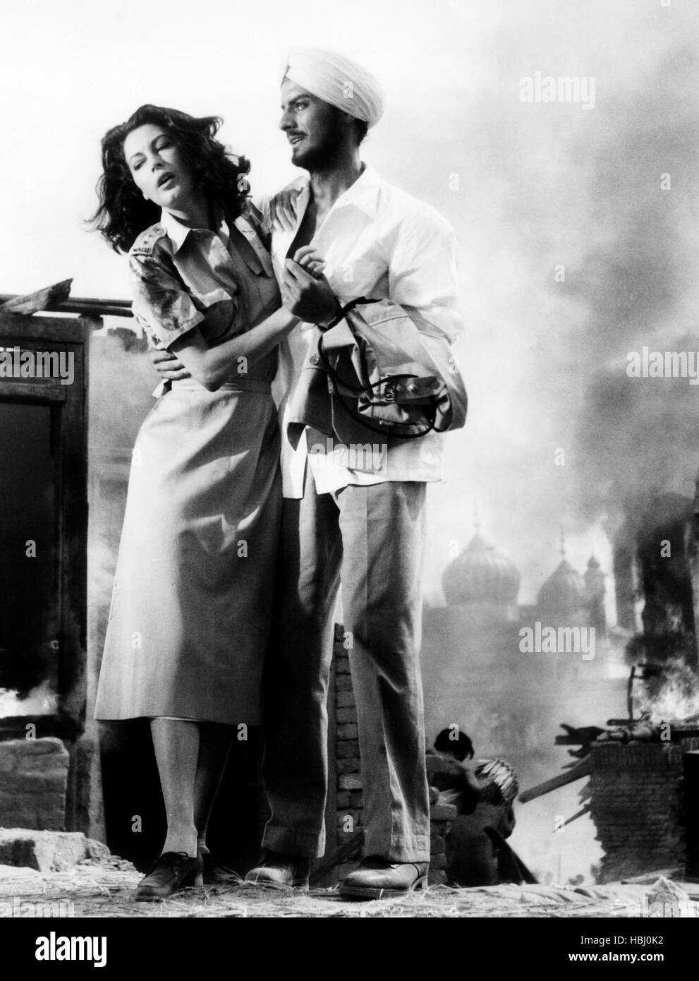 BHOWANI JUNCTION, from left: Ava Gardner, Francis Matthews, 1956 Stock ...