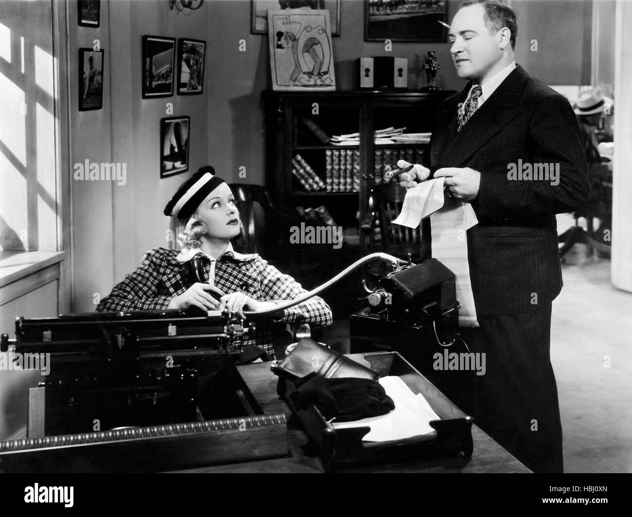 BIG BROWN EYES, Joan Bennett, Edwin Maxwell, 1936 Stock Photo - Alamy
