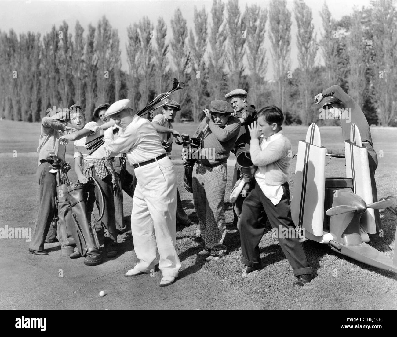 THE BIG BROADCAST OF 1938, W.C. Fields, (swinging clubs), caddies ...