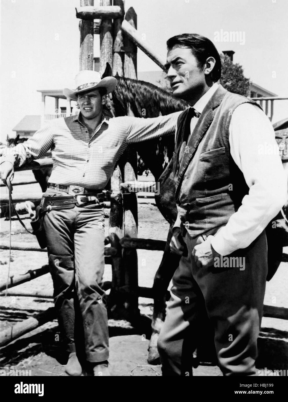 THE BIG COUNTRY, Charlton Heston, Gregory Peck, 1958 Stock Photo - Alamy