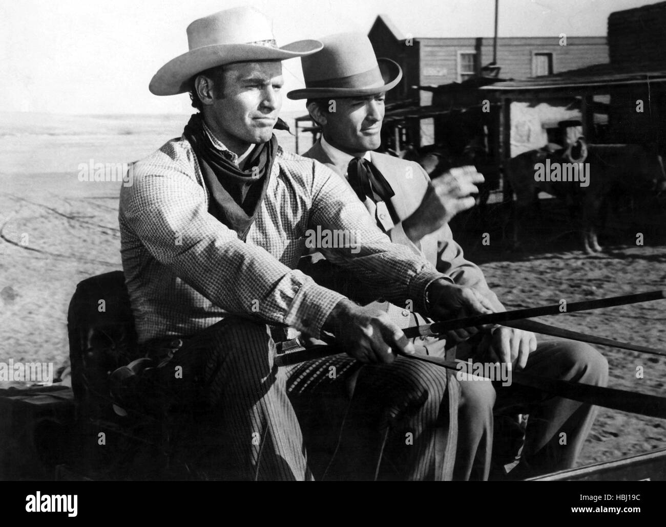 THE BIG COUNTRY, Charlton Heston, Gregory Peck, 1958 Stock Photo - Alamy