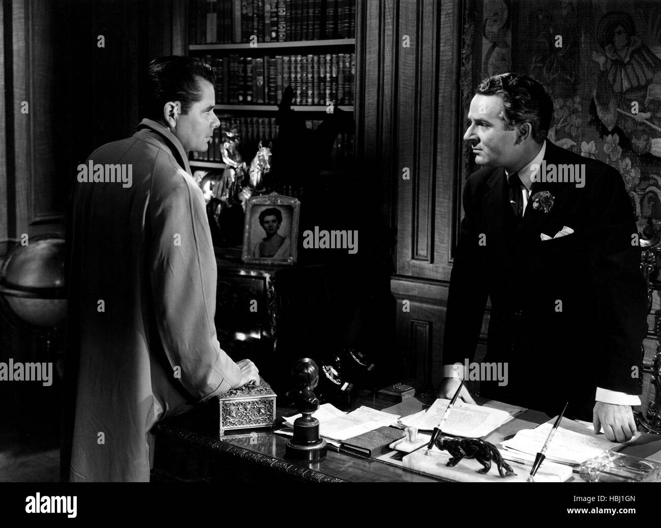THE BIG HEAT, Glenn Ford, Alexander Scourby, 1953 Stock Photo - Alamy