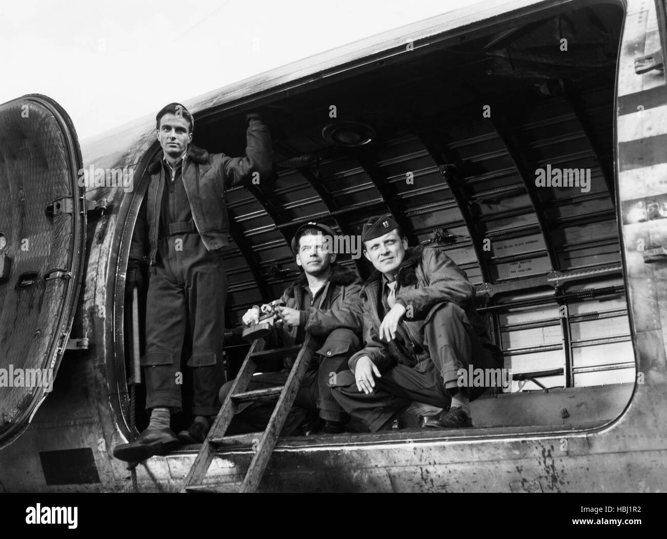 THE BIG LIFT, from left, Montgomery Clift, with actual military ...