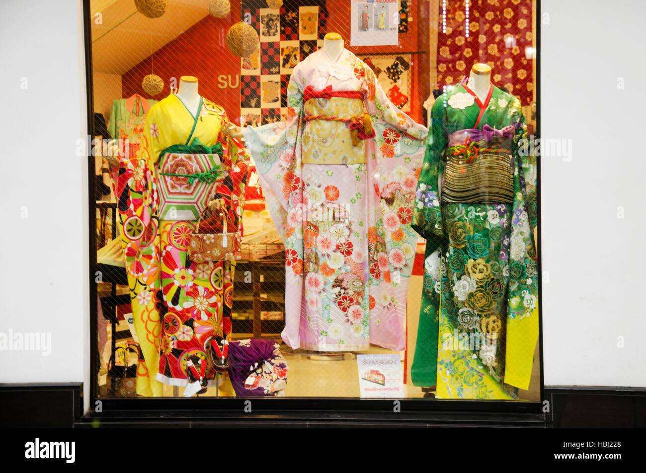 Clothes shop sale Yukata and Kimono clothing of japanese tradition at ...