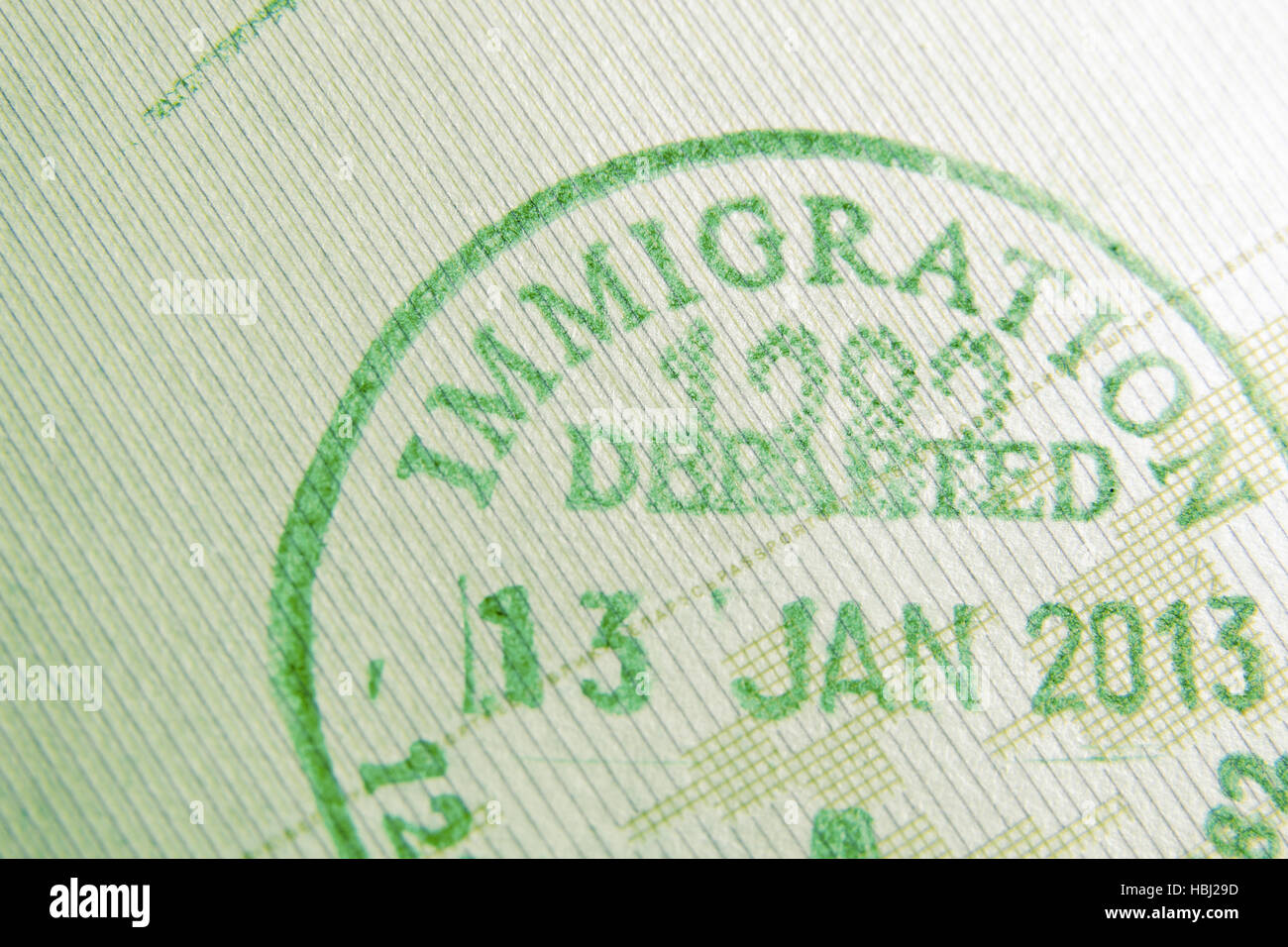 Immigration stamp hi-res stock photography and images - Alamy