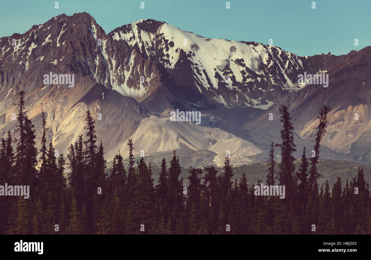 Mountains in Alaska Stock Photo - Alamy