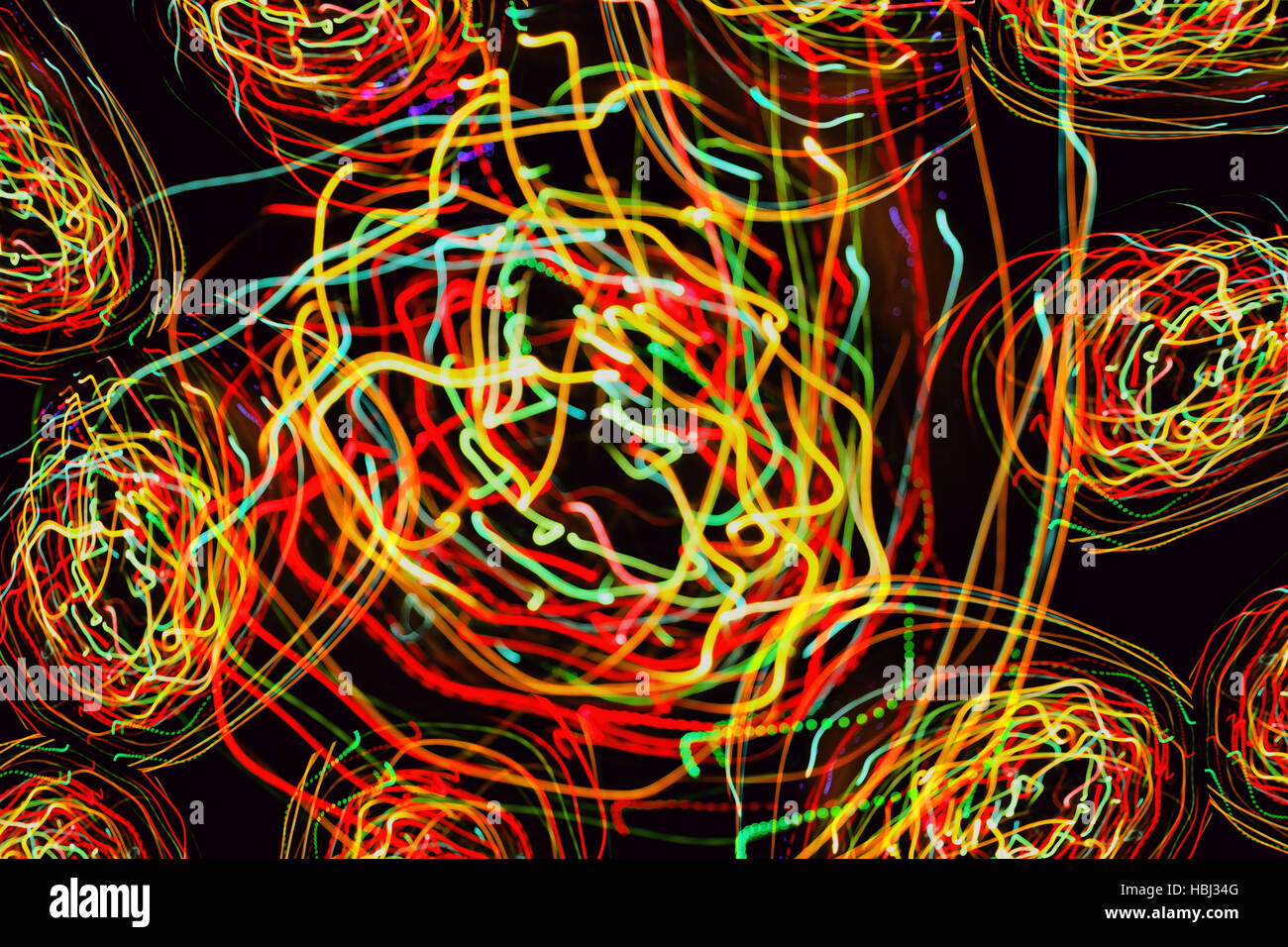 Abstract pattern of motion lights Stock Photo - Alamy