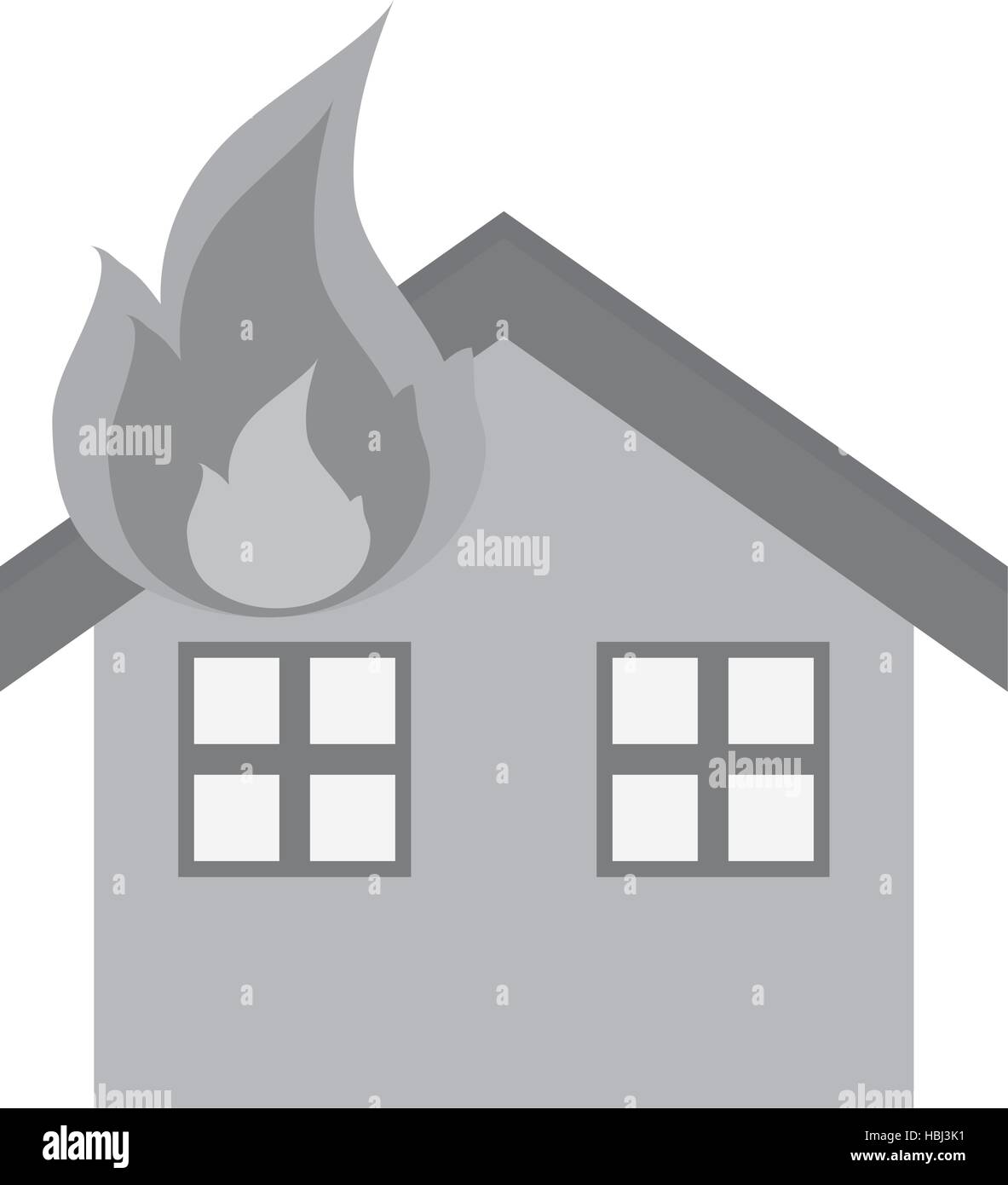 Isolated House on fire design Stock Vector Image & Art - Alamy