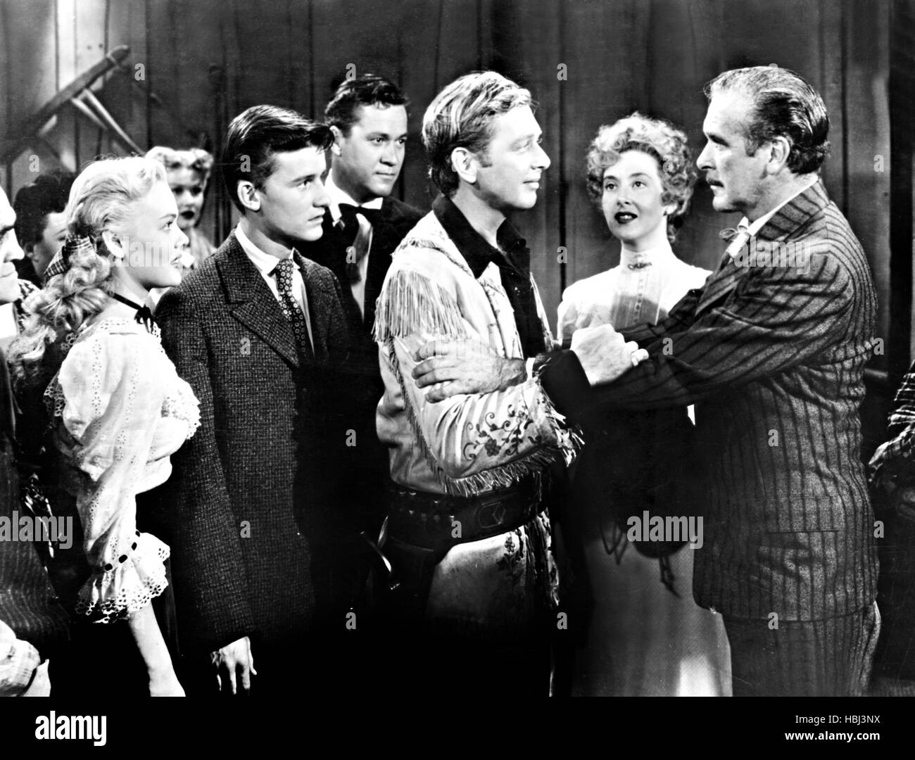 BLACK MIDNIGHT, l-r: Lyn Thomas, Roddy McDowall, Rand Brooks, Fay Baker ...