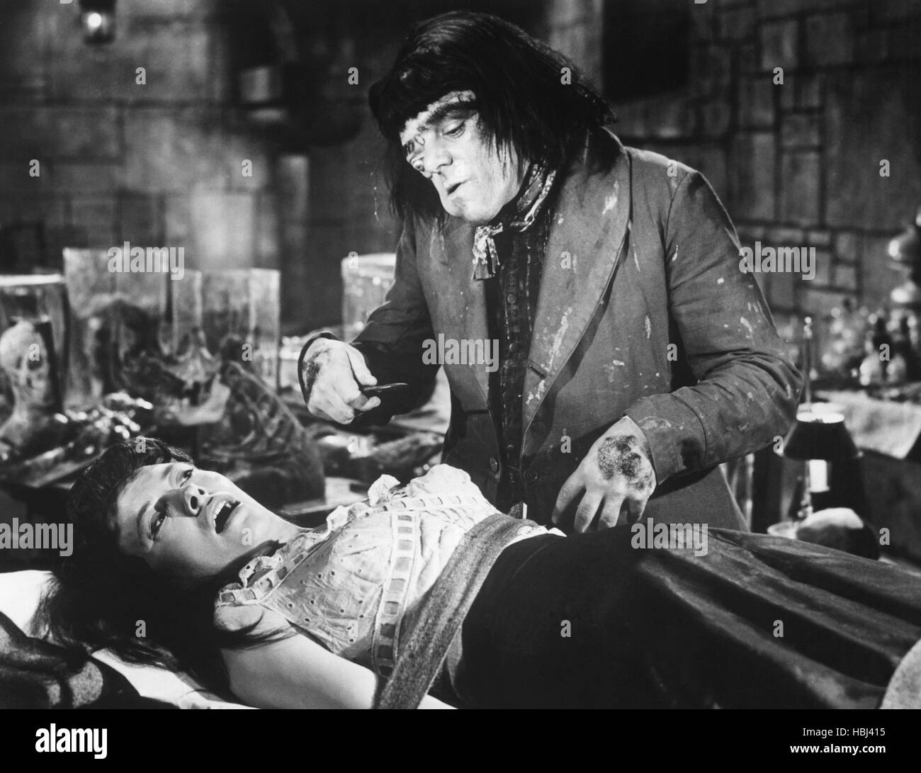 BLOOD OF THE VAMPIRE, Barbara Shelley, Victor Maddern, 1958 Stock Photo ...
