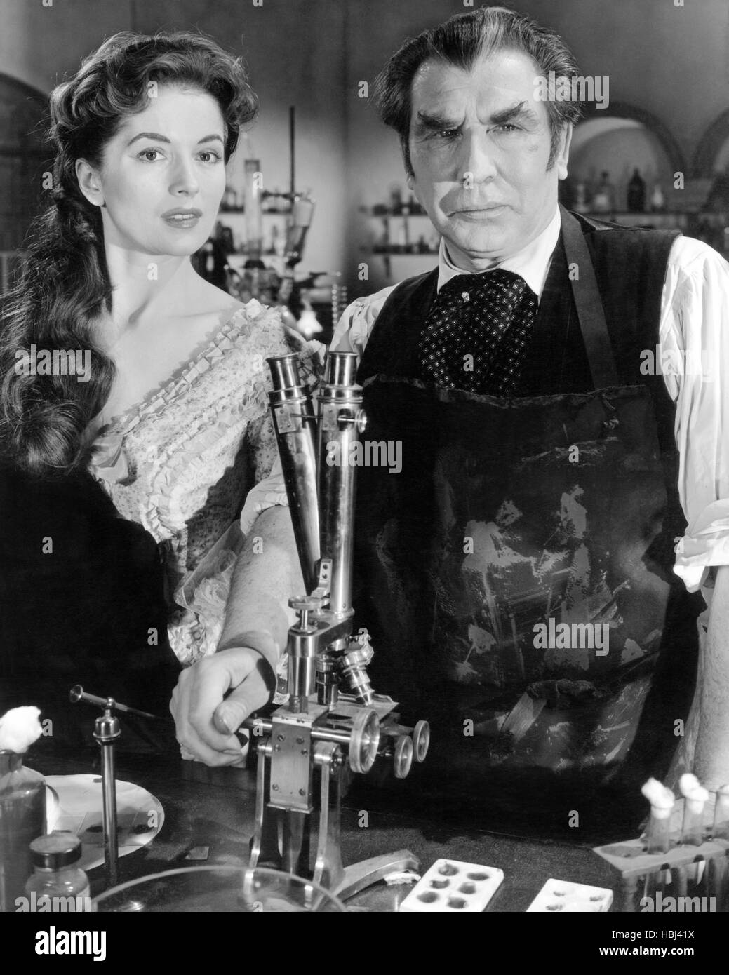 BLOOD OF THE VAMPIRE, from left: Barbara Shelley, Donald Wolfit, 1958 ...
