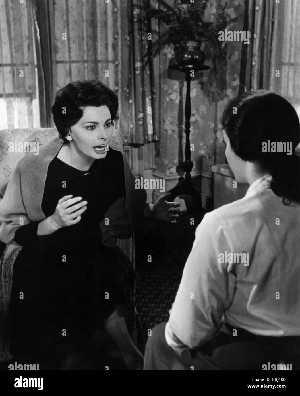 THE BLACK ORCHID, Sophia Loren, Ina Balin, 1958 Stock Photo - Alamy