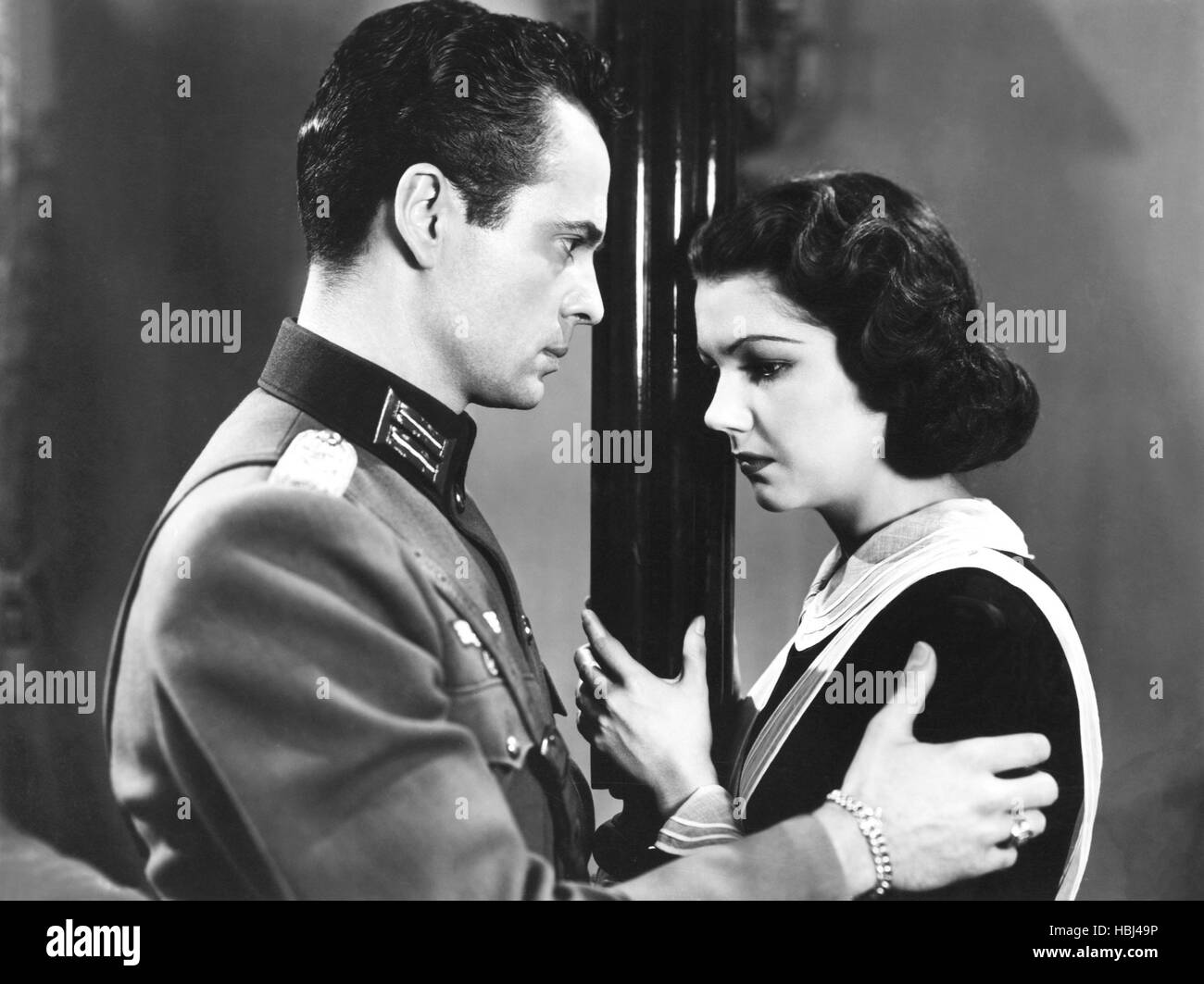 THE BLACK PARACHUTE, from left, Larry Parks, Jeanne Bates, 1944 Stock ...