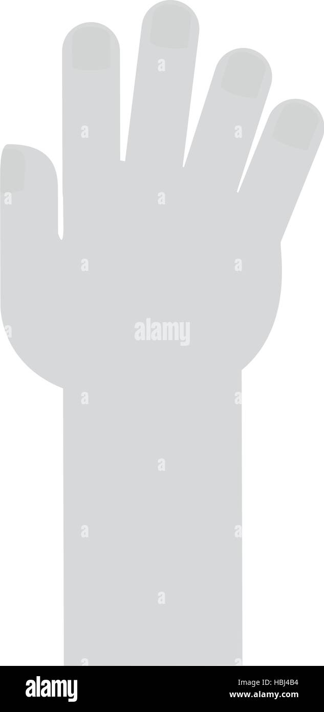 Isolated human hand design Stock Vector Image & Art - Alamy