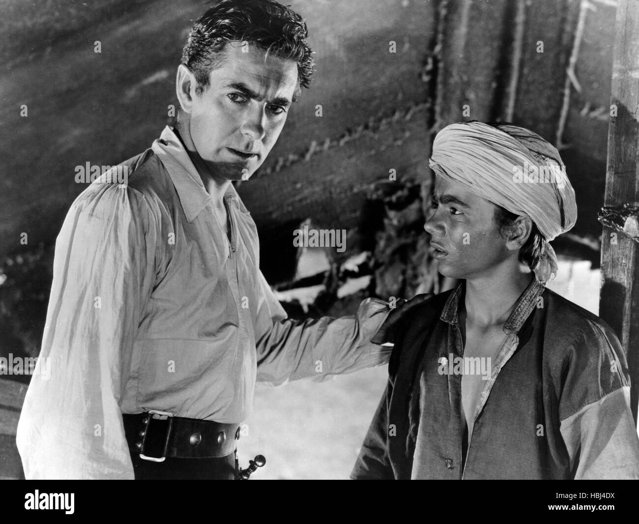 THE BLACK ROSE, Tyrone Power, Robert Blake, 1950. TM and Copyright ...