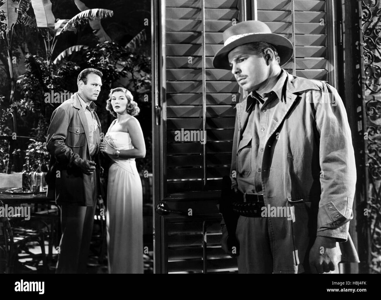 BLONDE SAVAGE, from left, Leif Erickson, Veda Ann Borg, Matt Willis ...