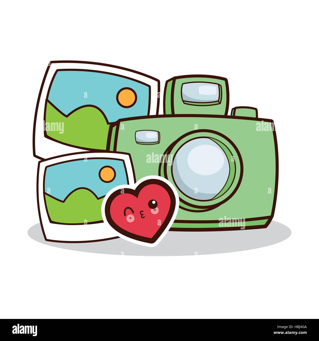 Isolated kawaii camera and picture design Stock Vector Image & Art - Alamy