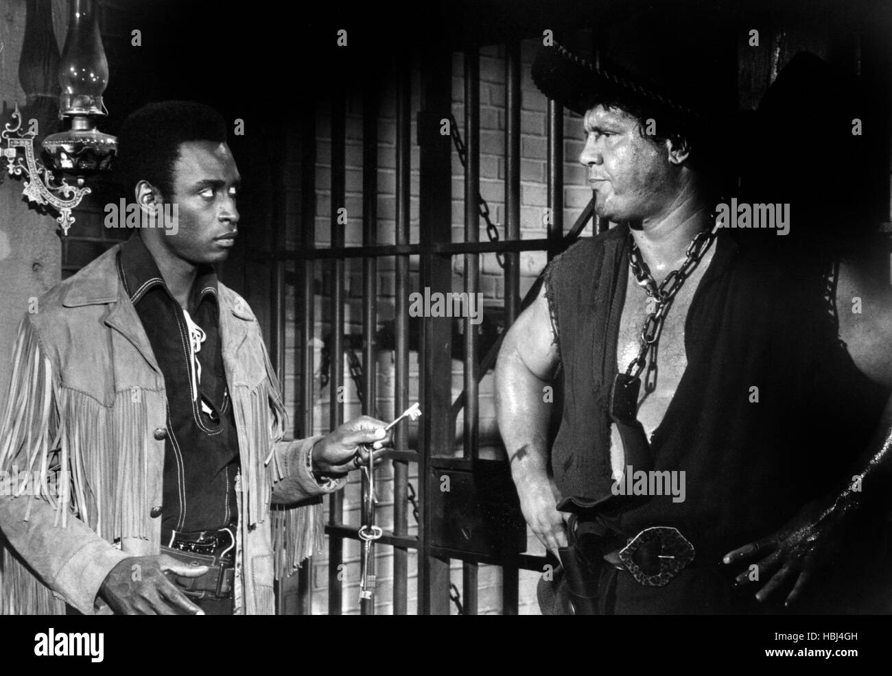 BLAZING SADDLES, l-r: Cleavon Little, Alex Karras, 1974 Stock Photo - Alamy