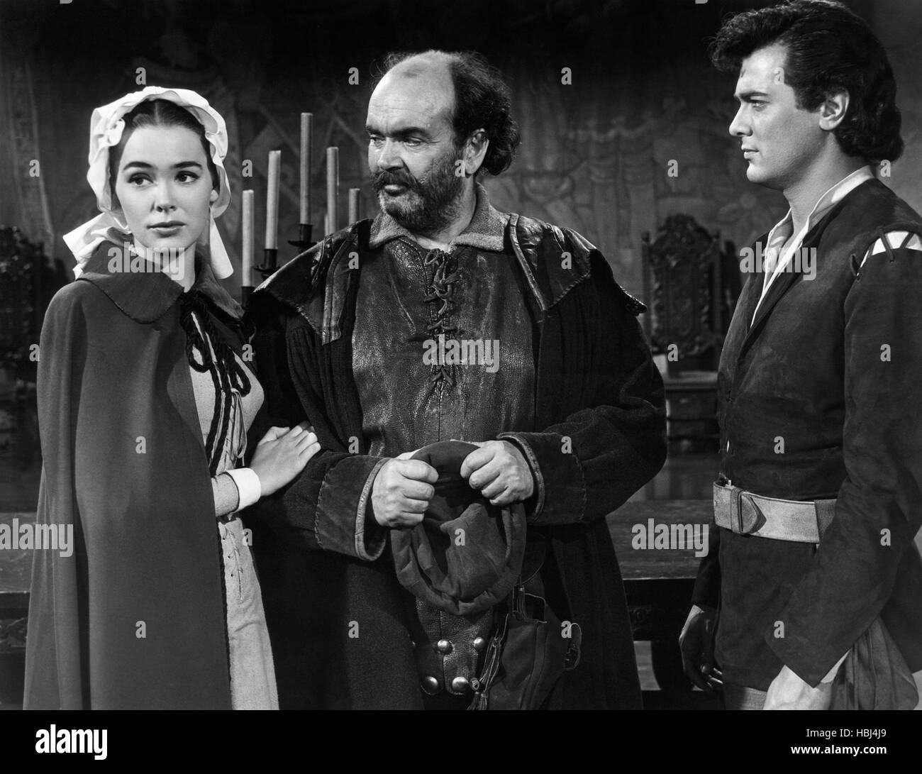 THE BLACK SHIELD OF FALWORTH, Barbara Rush, Rhys Williams, Tony Curtis ...