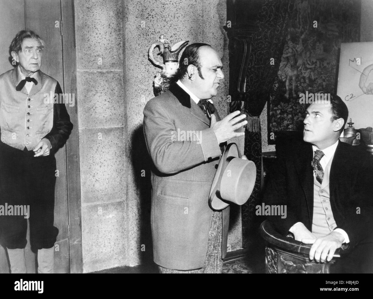 THE BLACK SLEEP, from left: Bela Lugosi, Akim Tamiroff, Herbert Rudley ...