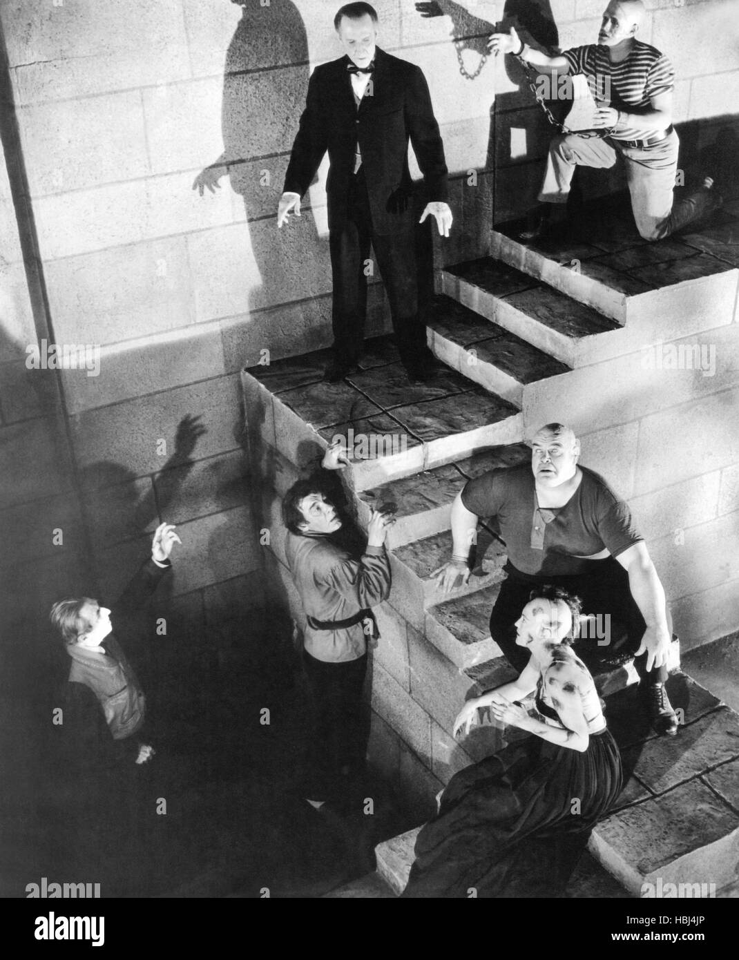 The BLACK SLEEP, clockwise from top left: Basil Rathbone, George Sawaya ...