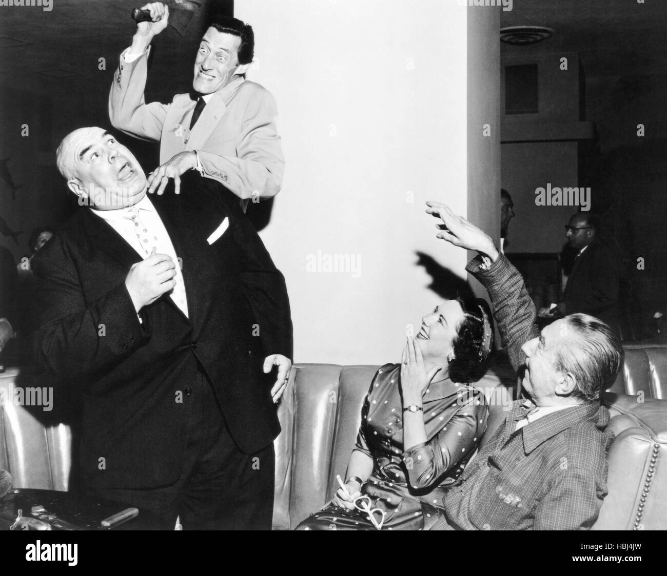 The BLACK SLEEP, John Carradine (top left), Tor Johnson (bottom left ...