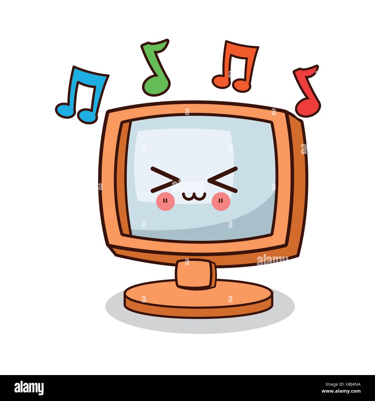 Isolated kawaii computer design Stock Vector Image & Art - Alamy