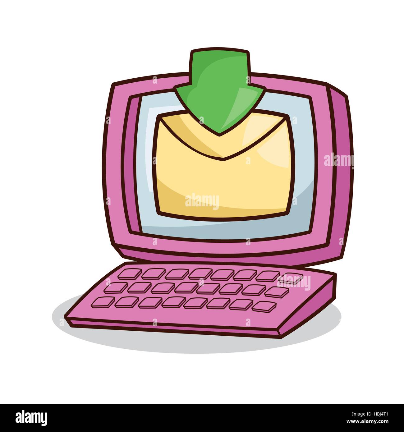 Isolated laptop cartoon design Stock Vector Image & Art - Alamy