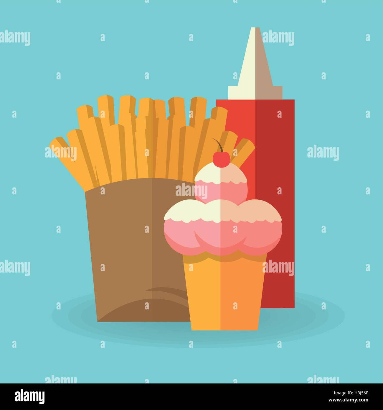 French fries design Stock Vector Image & Art - Alamy