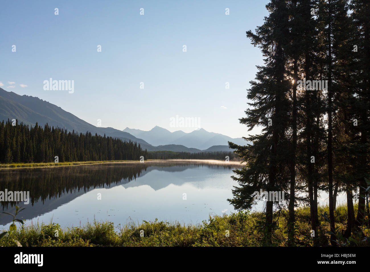 Lake in Alaska Stock Photo - Alamy