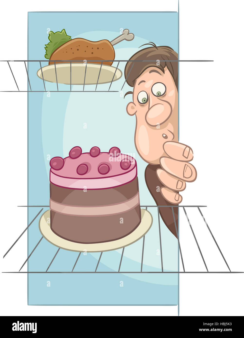 Glutton cartoon hi-res stock photography and images - Alamy