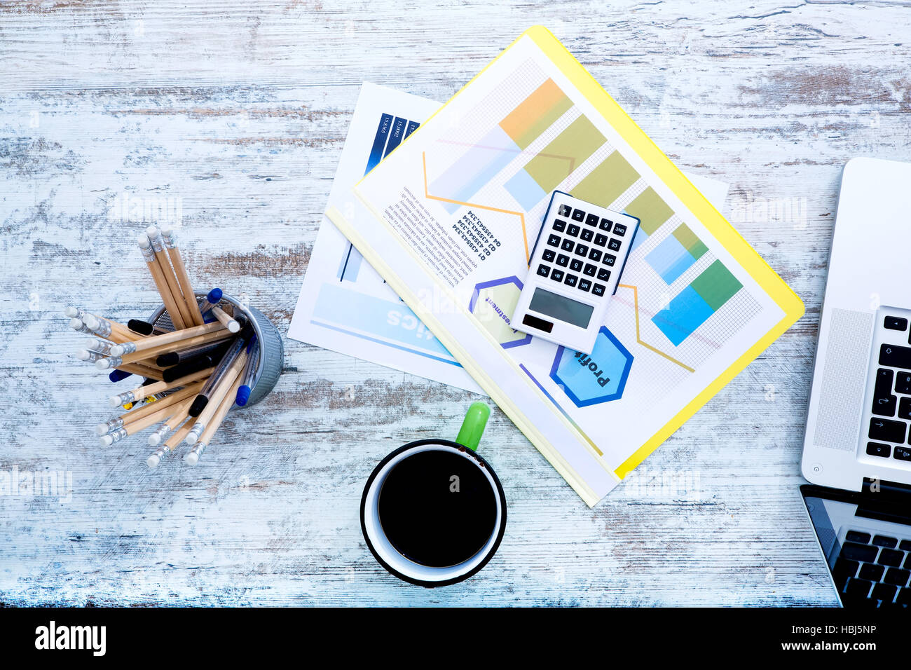 Business calculation in the office Stock Photo - Alamy