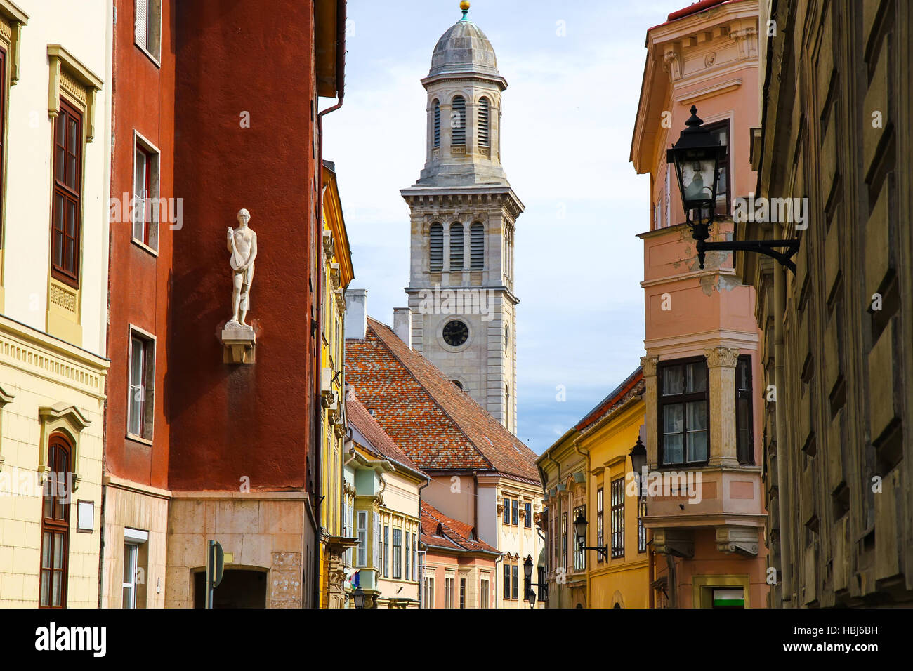 Historic architecture in Sopron Stock Photo - Alamy