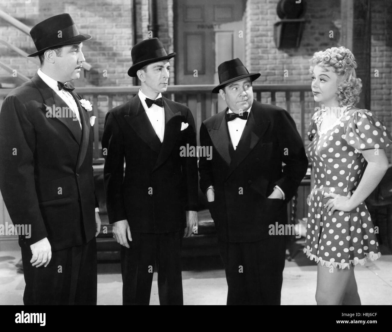BROADWAY, from left: Broderick Crawford, Ralf Harolde, Edward Brophy ...