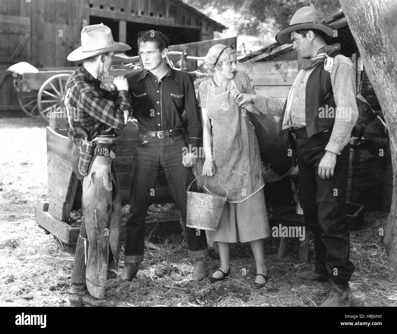BRAND OF HATE, Archie Ricks, Bob Steele, Lucile Browne, James Flavin ...