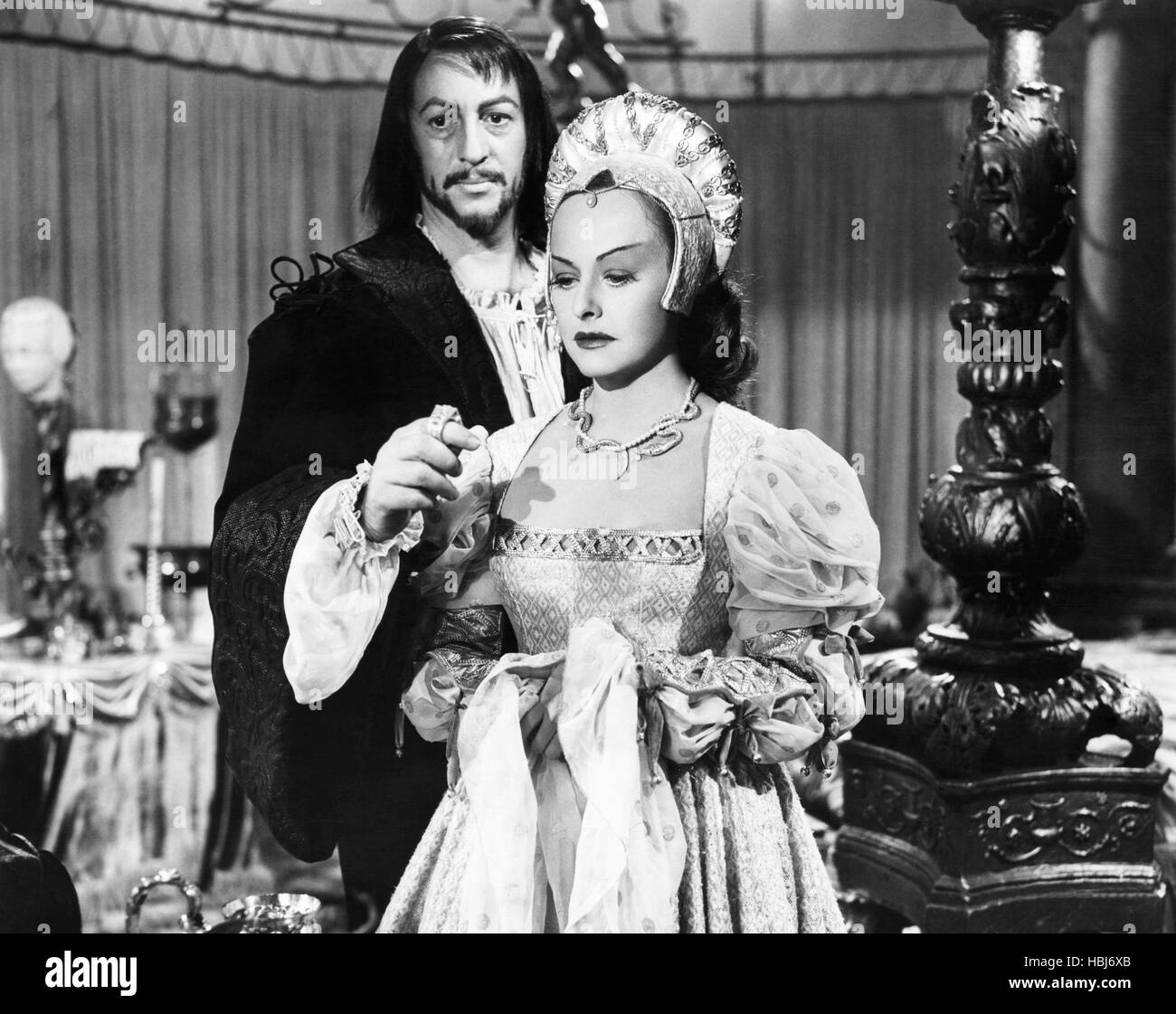 BRIDE OF VENGEANCE, back to front: Macdonald Carey, Paulette Goddard, 1949 Stock Photo - Alamy