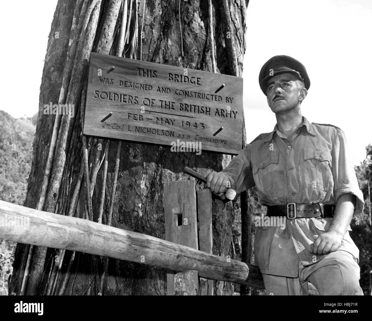 THE BRIDGE ON THE RIVER KWAI, Alec Guinness, 1957 Stock Photo - Alamy
