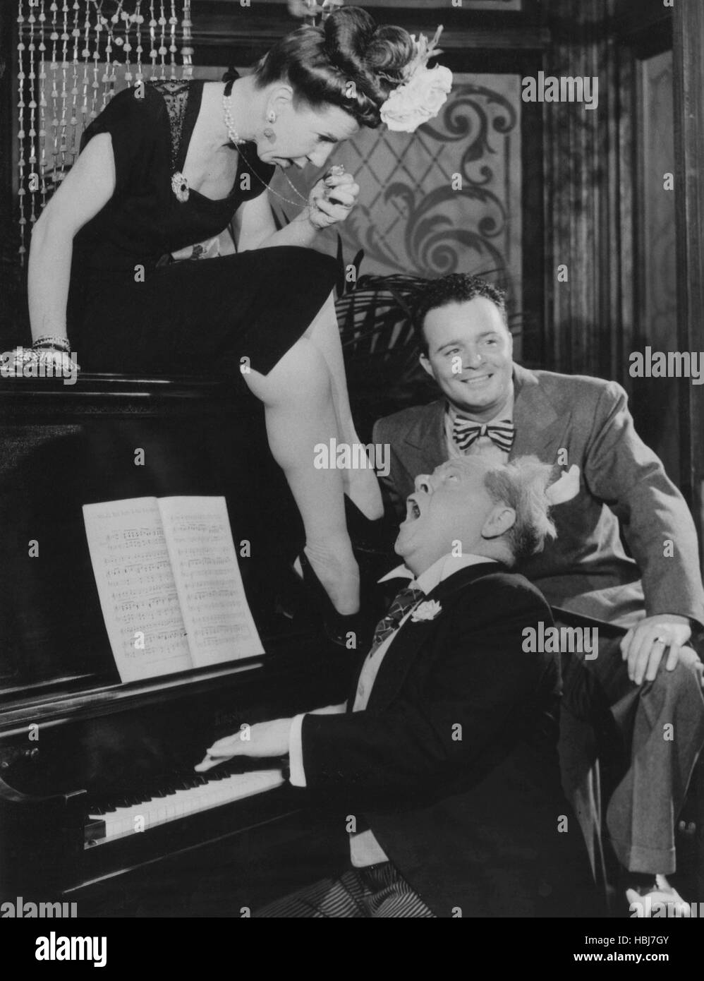 BRINGING UP FATHER, from left: Renie Riano, Joe Yule, Phil Brito (rear ...