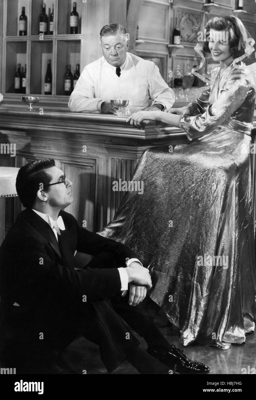 BRINGING UP BABY, Cary Grant, Billy Bevan, Katharine Hepburn, 1938 ...