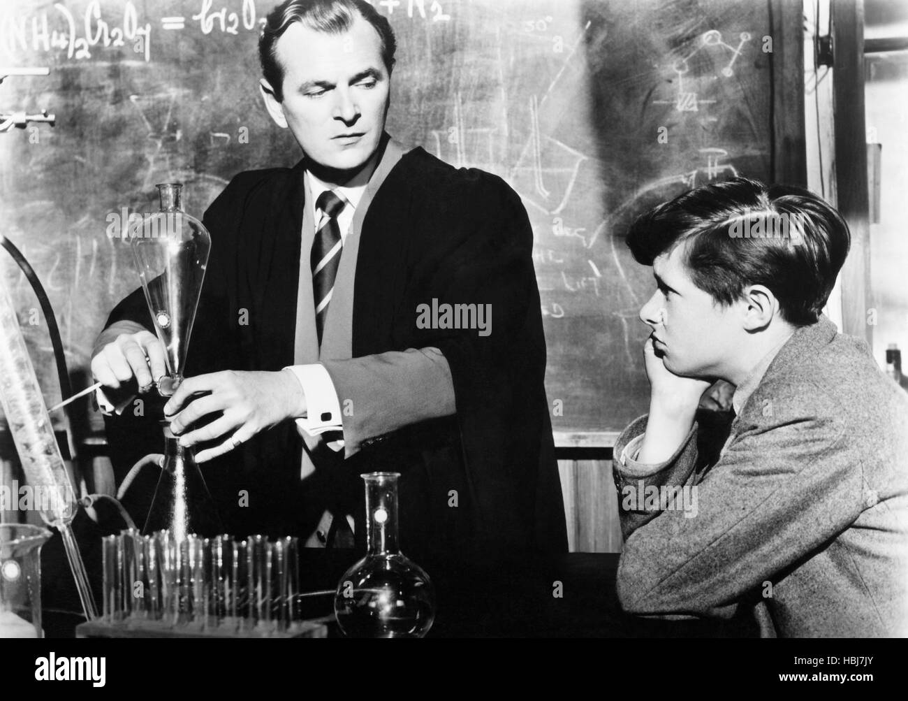 THE BROWNING VERSION, from left: Nigel Patrick, Brian Smith, 1951 Stock ...