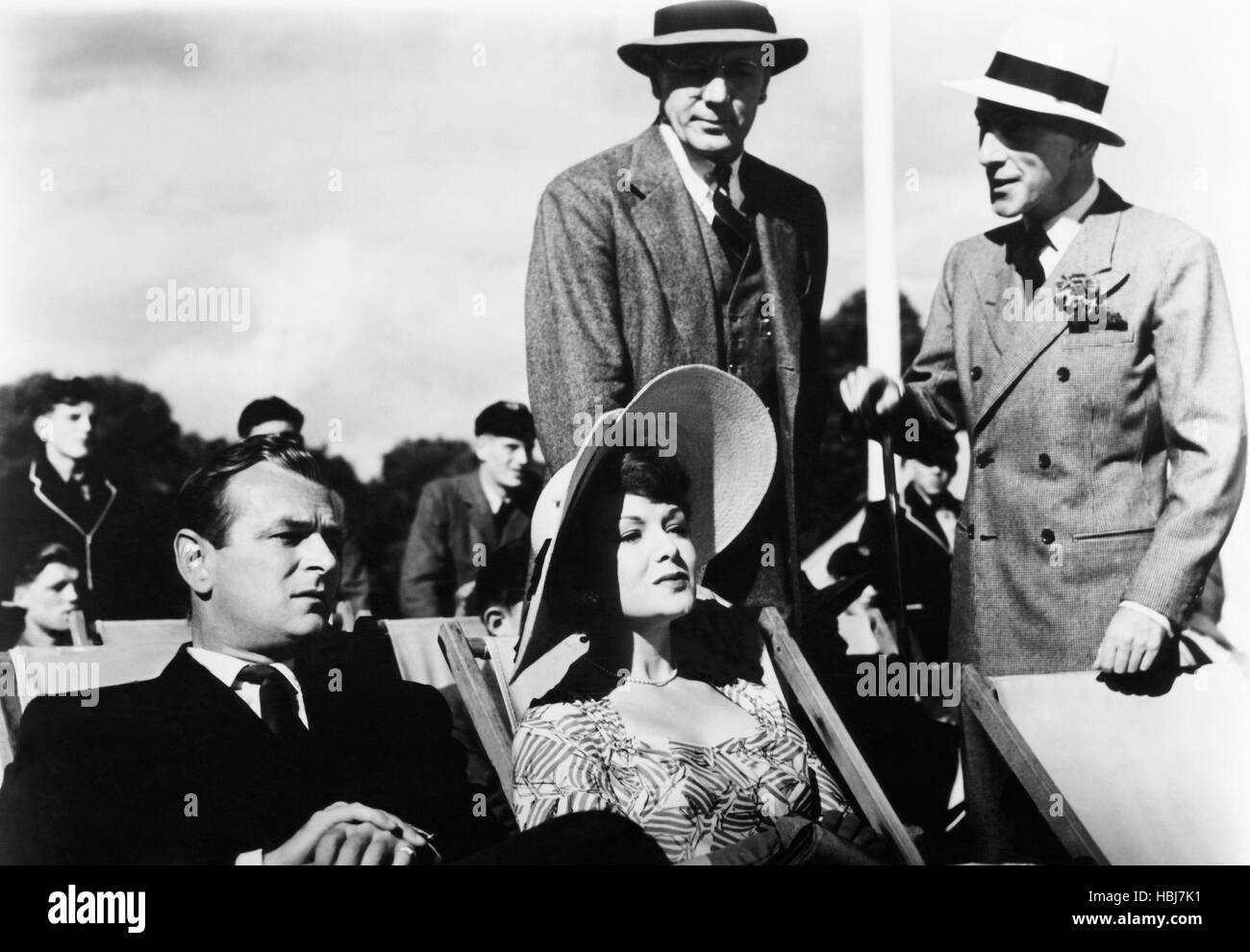 THE BROWNING VERSION, seated front from left: Nigel Patrick, Jean Kent ...