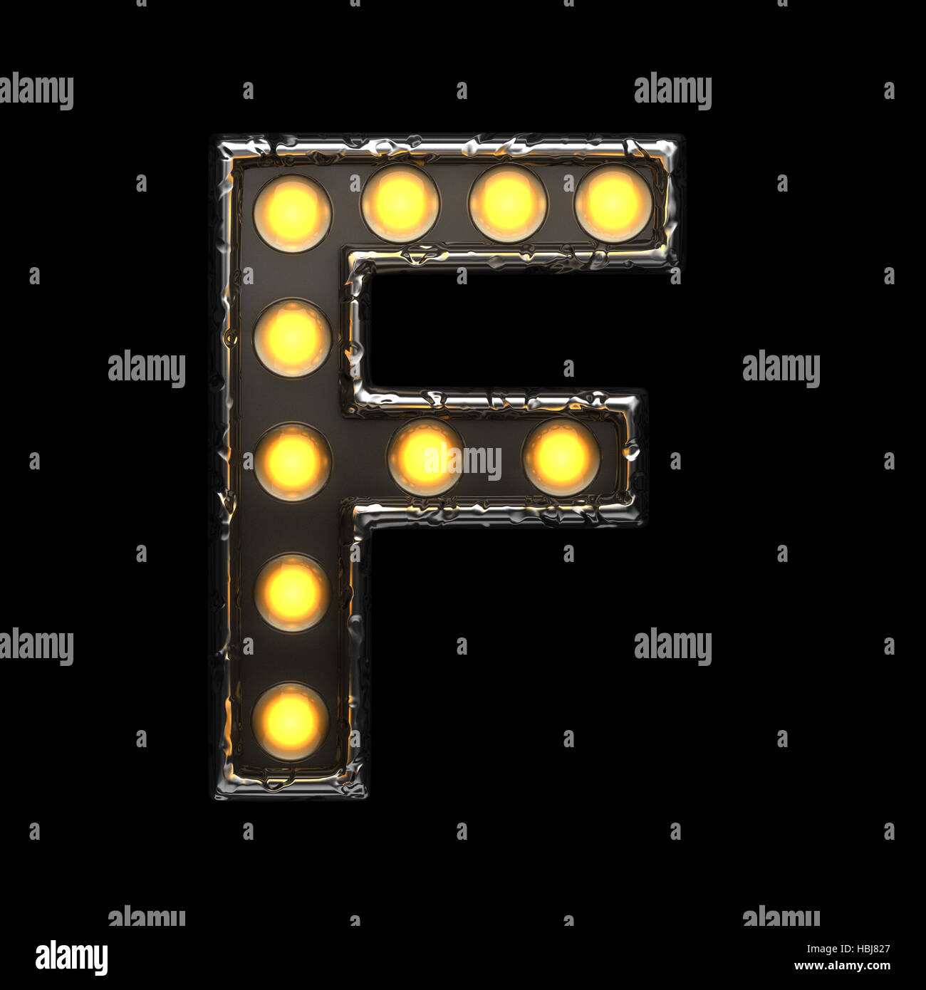 Letter f metal hi-res stock photography and images - Alamy